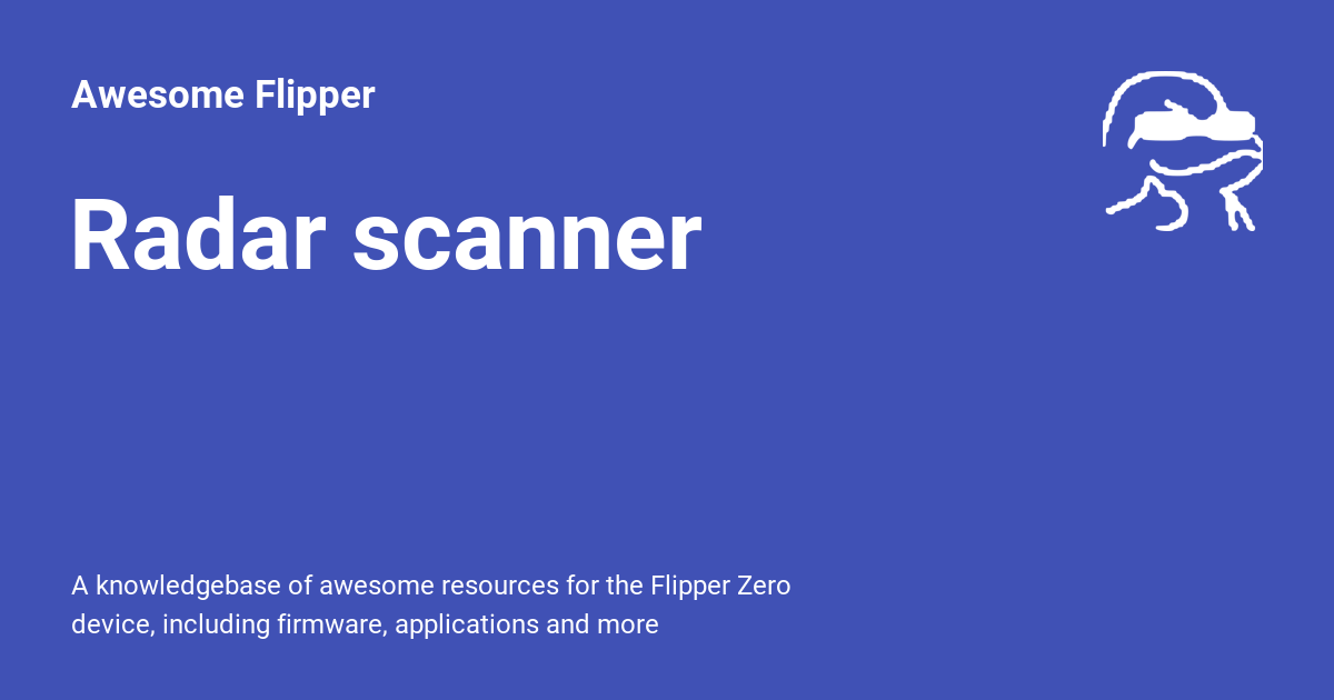 [RCWL0516] Radar Scan - Awesome Flipper