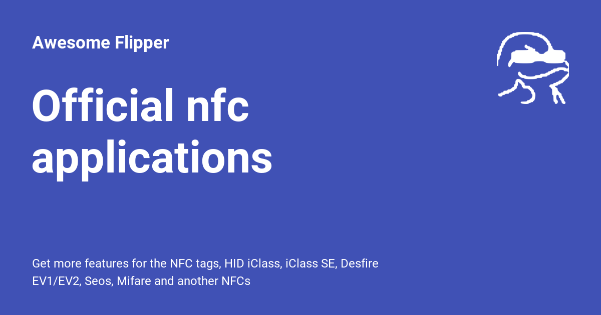 Official nfc applications - Awesome Flipper