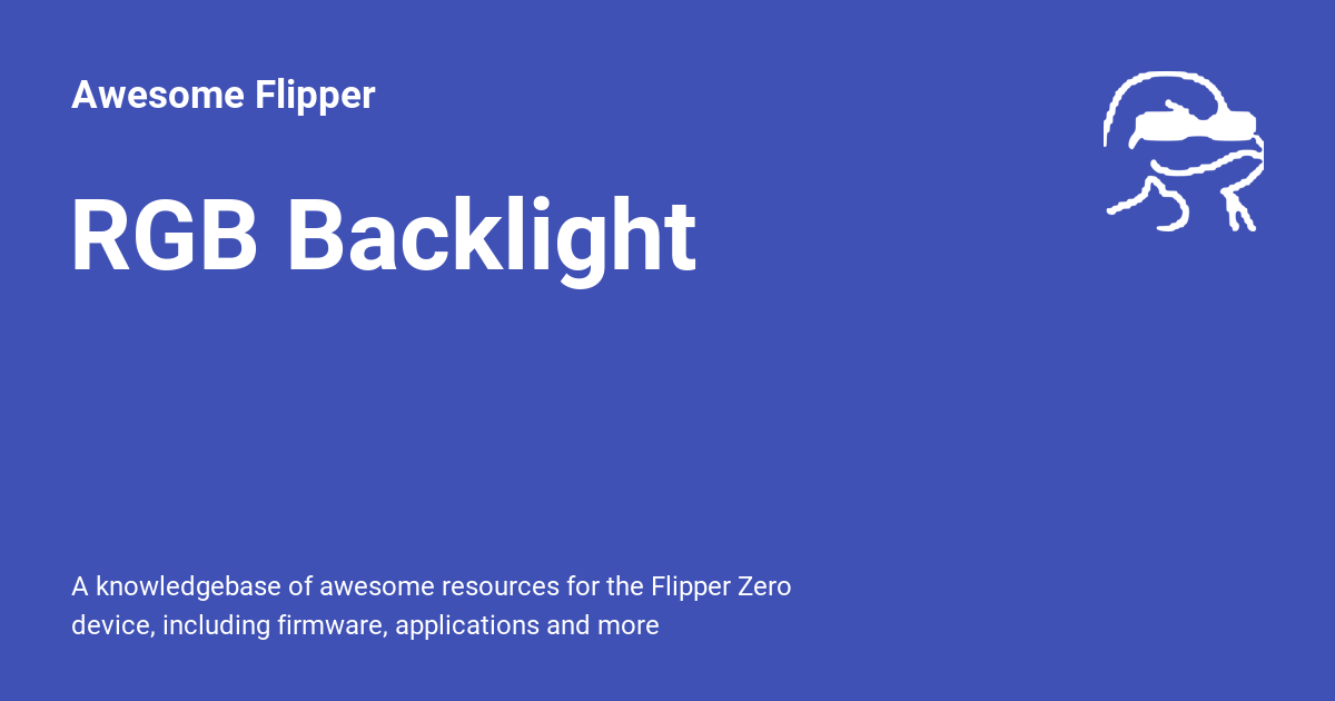 RGB Backlight - Awesome Flipper