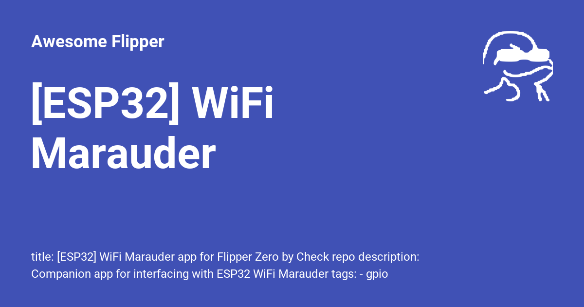 [ESP32] WiFi Marauder - Awesome Flipper